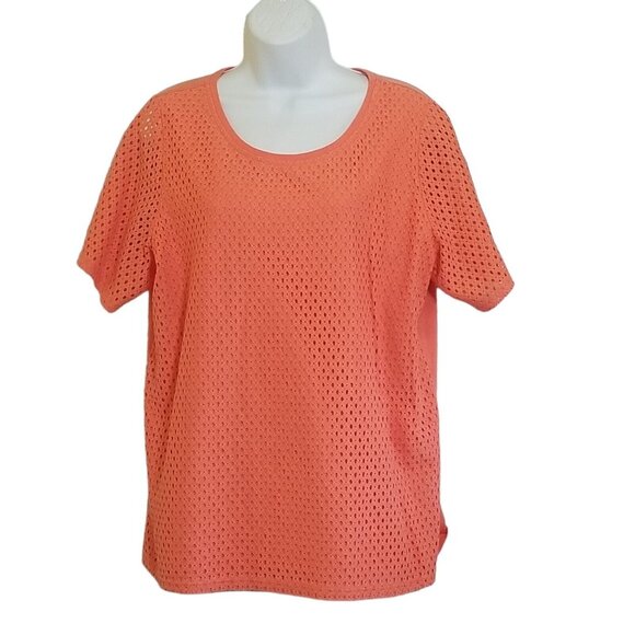 Allison Daley | Tops | Allison Daley Womens Top Xl Peach Orange Layered ...